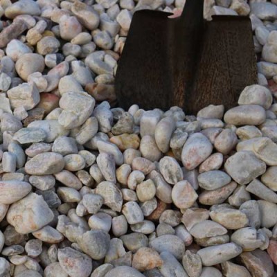 Large White River Rock 1 inch+ - Yard Works Landscape Supply
