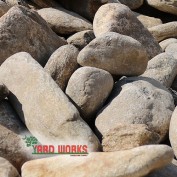 Large White River Rock 1 inch+ - Yard Works Landscape Supply