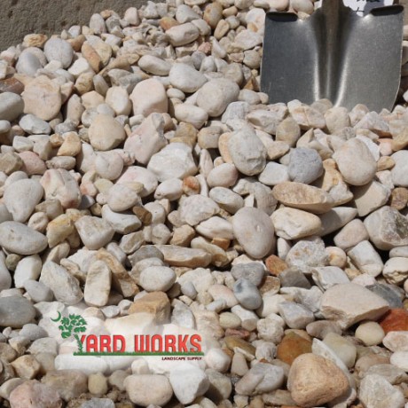 Large White River Rock 1 inch+ - Yard Works Landscape Supply
