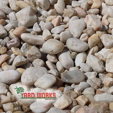 Large White River Rock 1 inch+ - Yard Works Landscape Supply