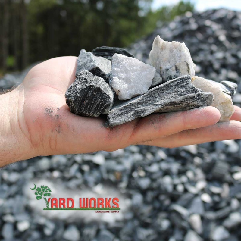 Black Slate Stones - Yard Works Landscape Supply