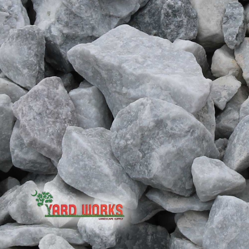 Large White River Rock 1 inch+ - Yard Works Landscape Supply